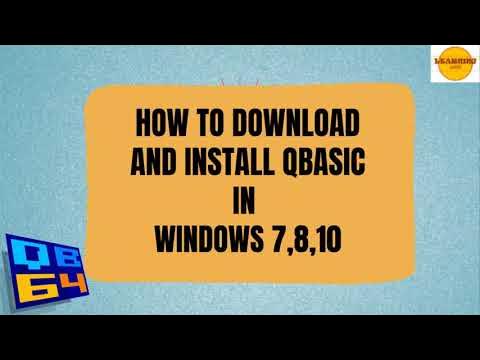 How to download and install QBasic in Windows 10 - YouTube