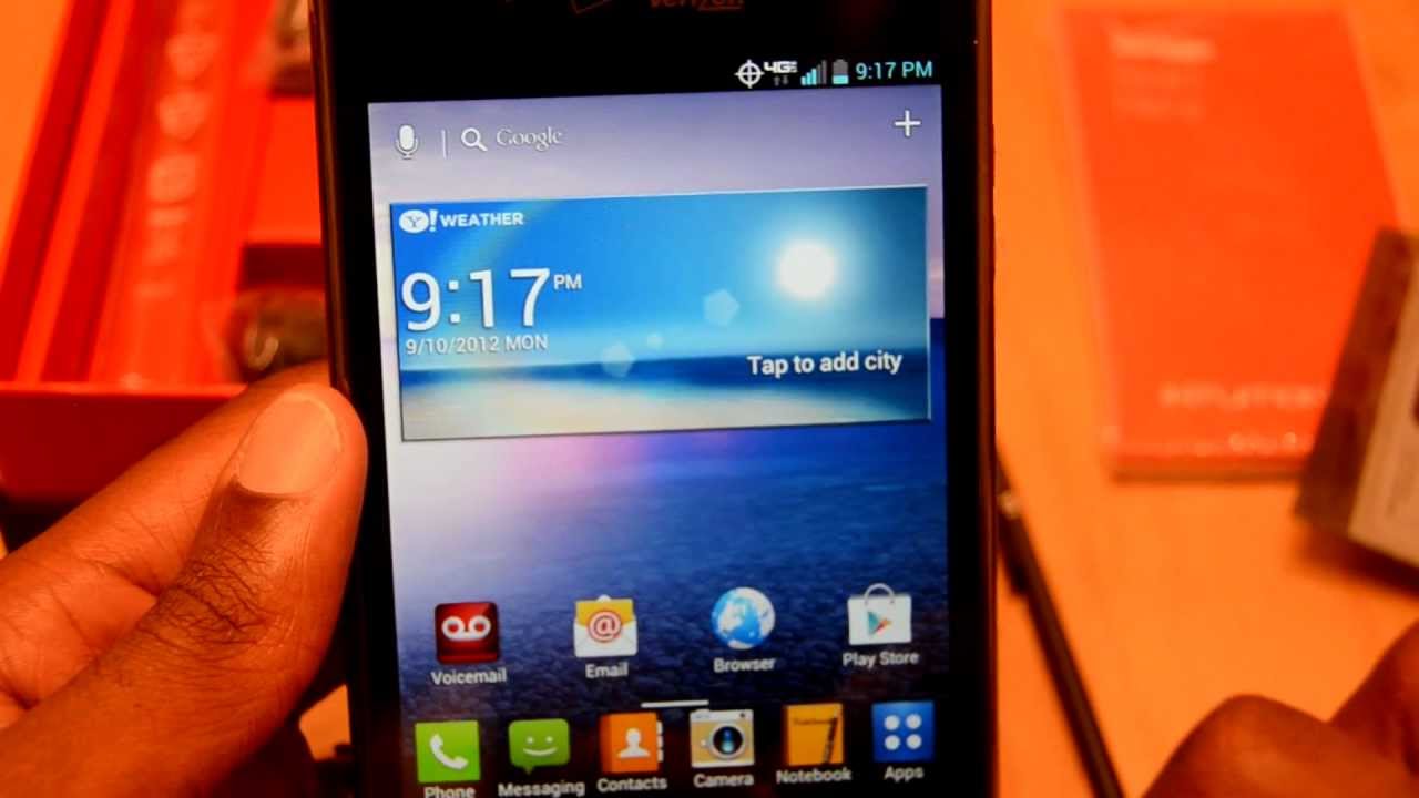 LG Intuition 4G LTE (Verizon) Unboxing - YouTube