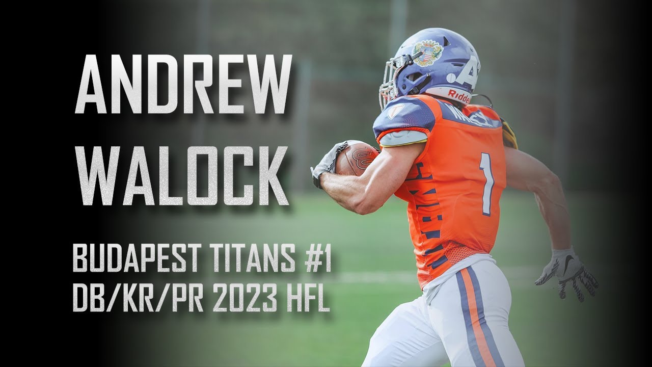 Andrew Walock DB/KR/PR 2023 HFL Budapest Titans Highlights - YouTube