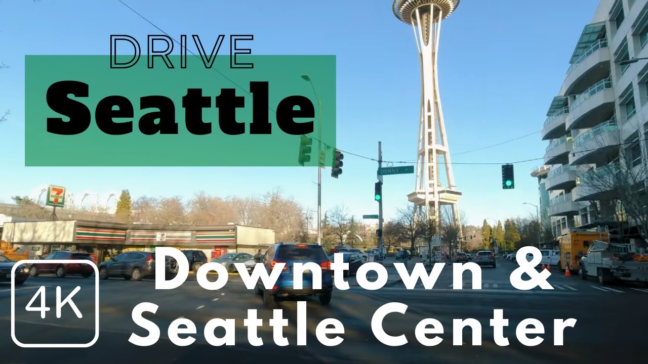 Driving Through Seattle Traffic To Get To the Seattle Center, Seattle ...