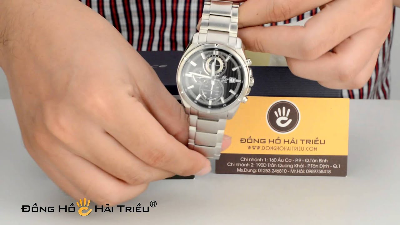 Đồng hồ Casio EFR-532D-1AVUDF - Nam - Quartz (Pin) - Dây Kim Loại