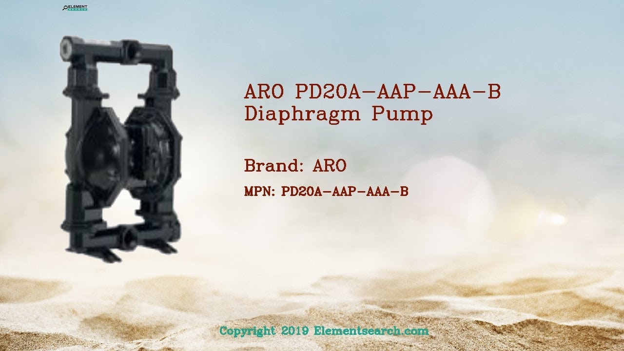ARO PD20A-AAP-AAA-B Diaphragm Pump - YouTube