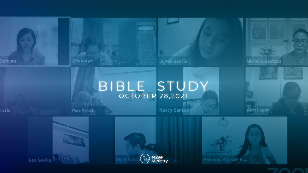 Weekly Bible Study - October 28, 2021 - YouTube