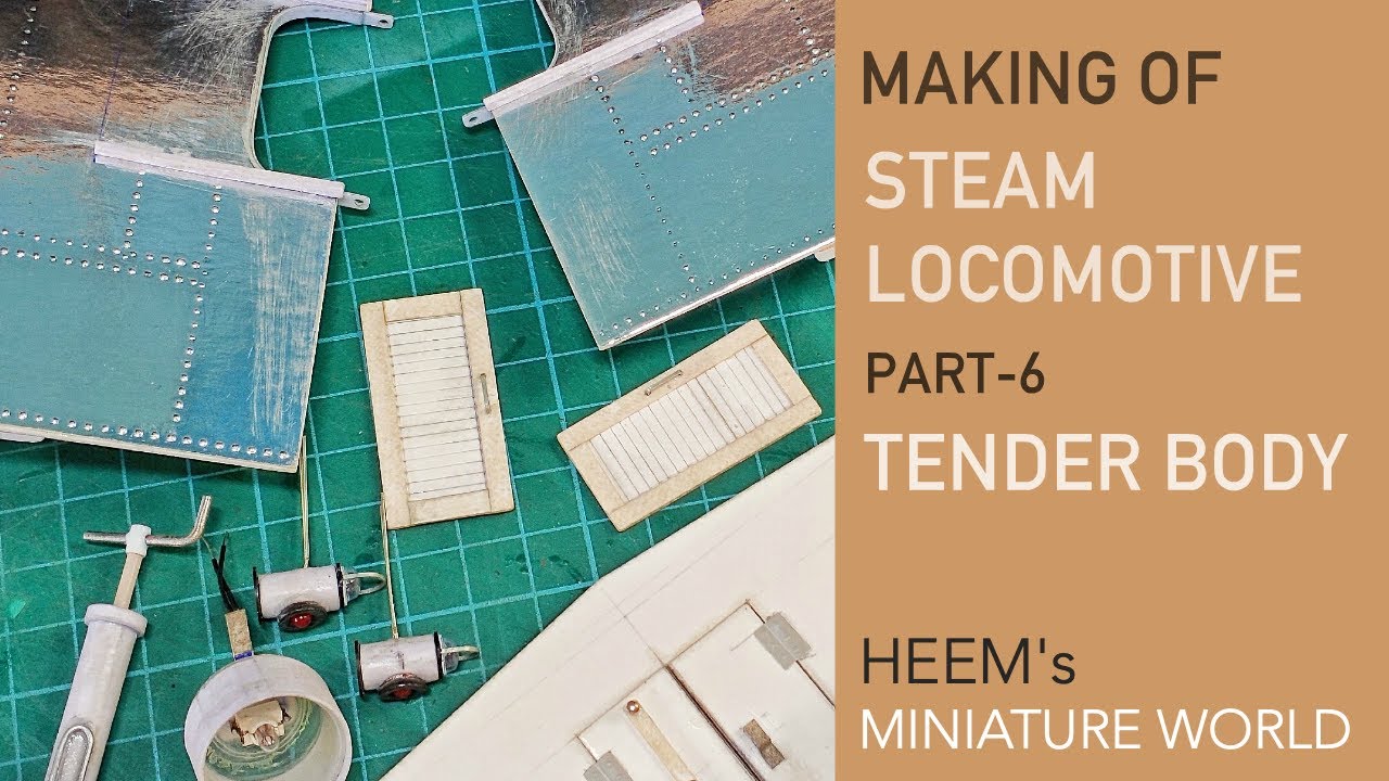 Making handmade steam locomotive - Part 6 - Tender body - YouTube