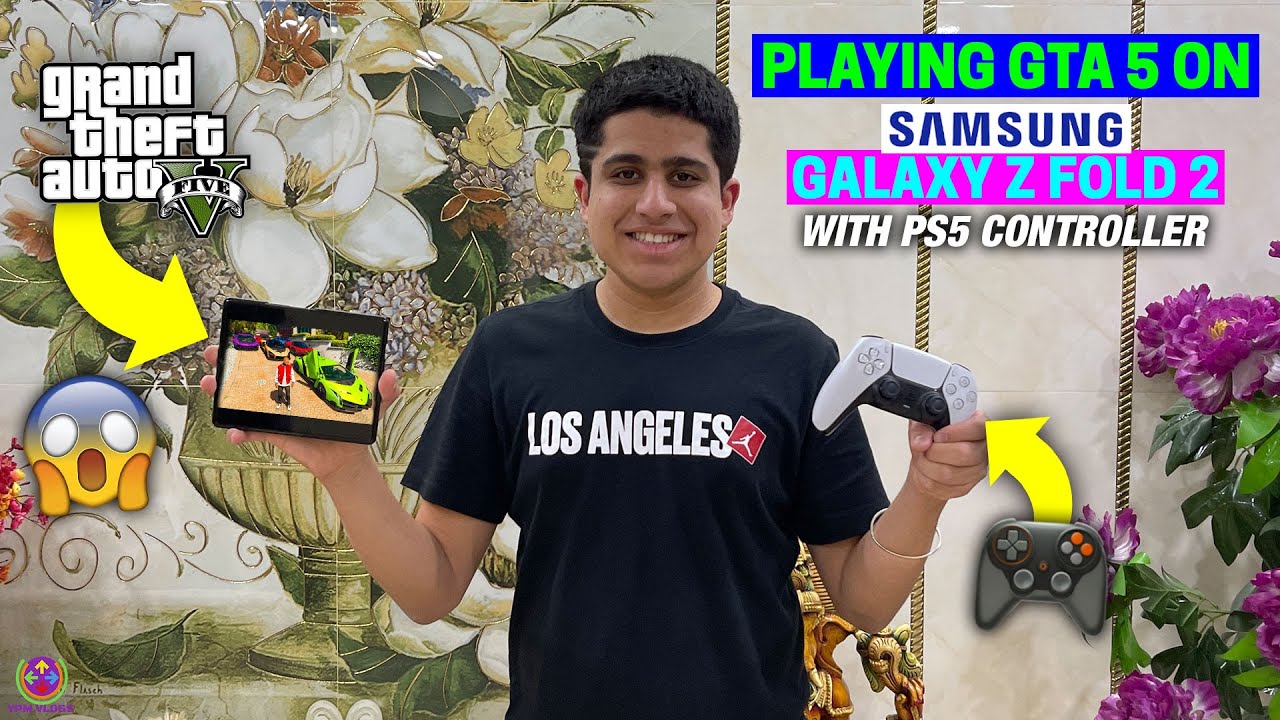 PLAYING GTA 5 ON SAMSUNG FOLD 2 WITH PLAYSTATION 5 CONTROLLER !! 🎮📱😍 ...