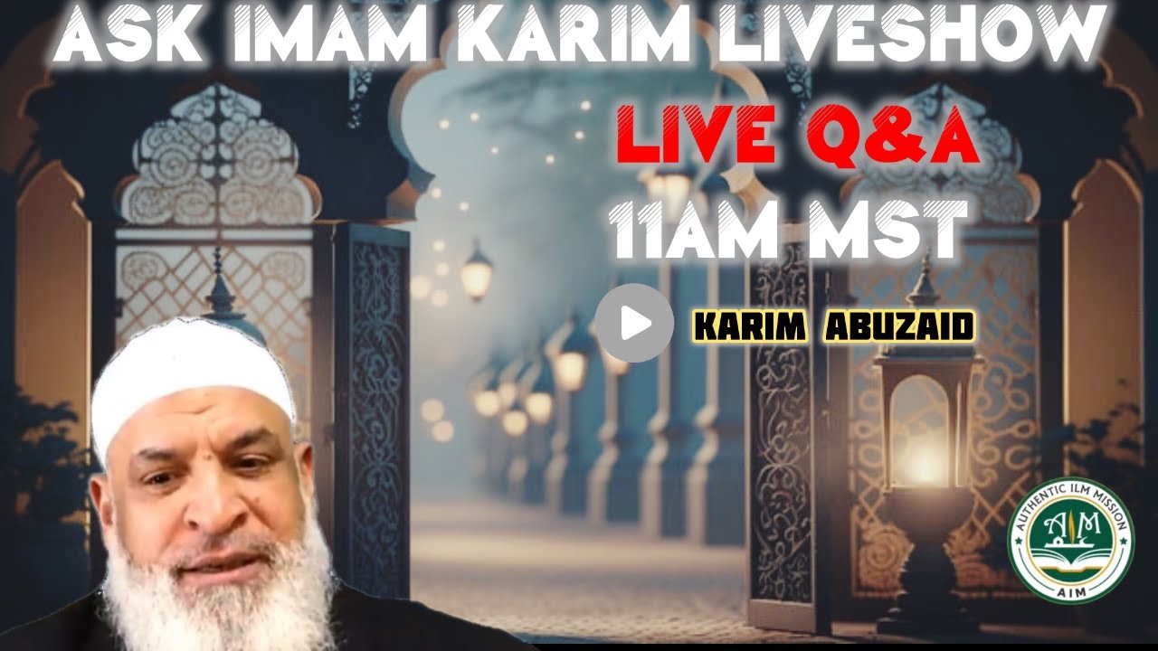 🔴Ask Imam Karim Liveshow || Live Q&A - YouTube