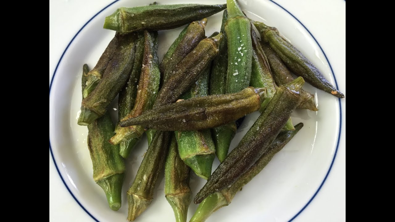 Pan-Seared Okra (gluten free and vegan) - YouTube