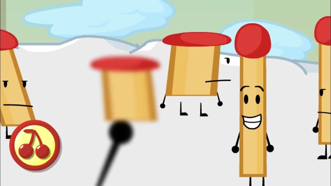 BFDI 10-8 but every 5 seconds, something turns into match - YouTube