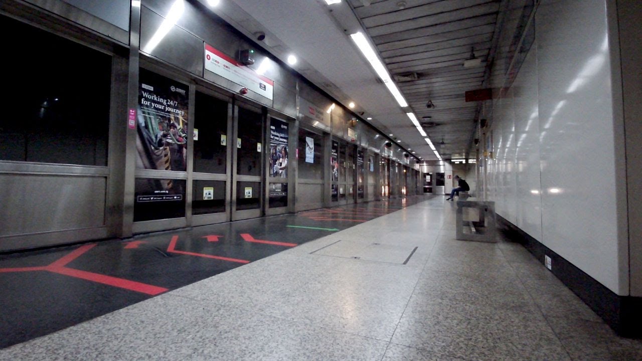 Singapore MRT ride from Braddell to Bishan train station - YouTube