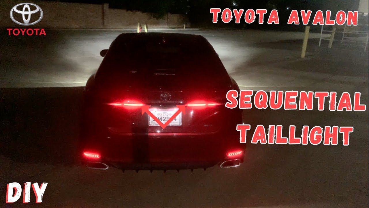 2019 - 2022 Toyota Avalon | Sequential Tail light Install + Light Show - YouTube