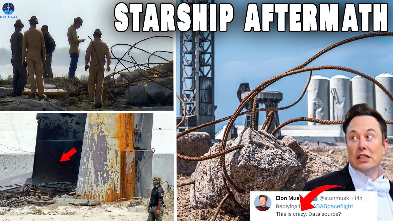 The pad damage is more serious than you think! Starship after launch ...