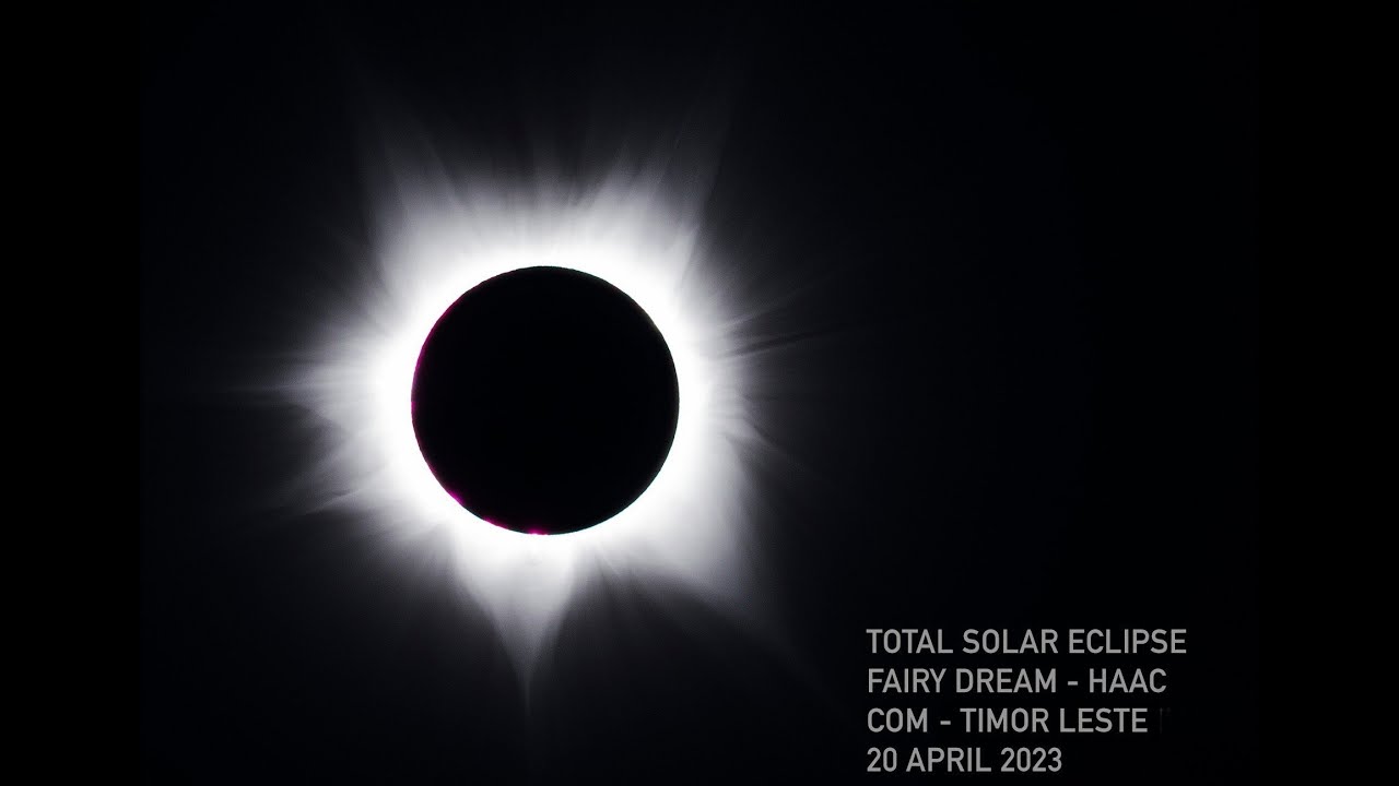 Total Solar Eclipse 20/04/2023 in Com, Timor Leste - YouTube