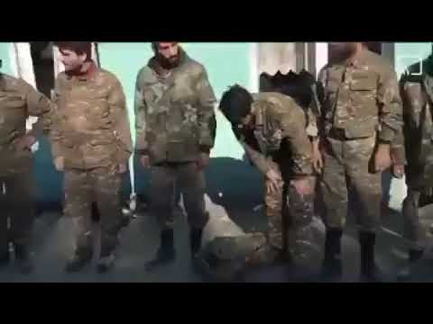 #Azerbaycan ordusu tarafından esir alınan #Ermeni askerleri görüntülendi.