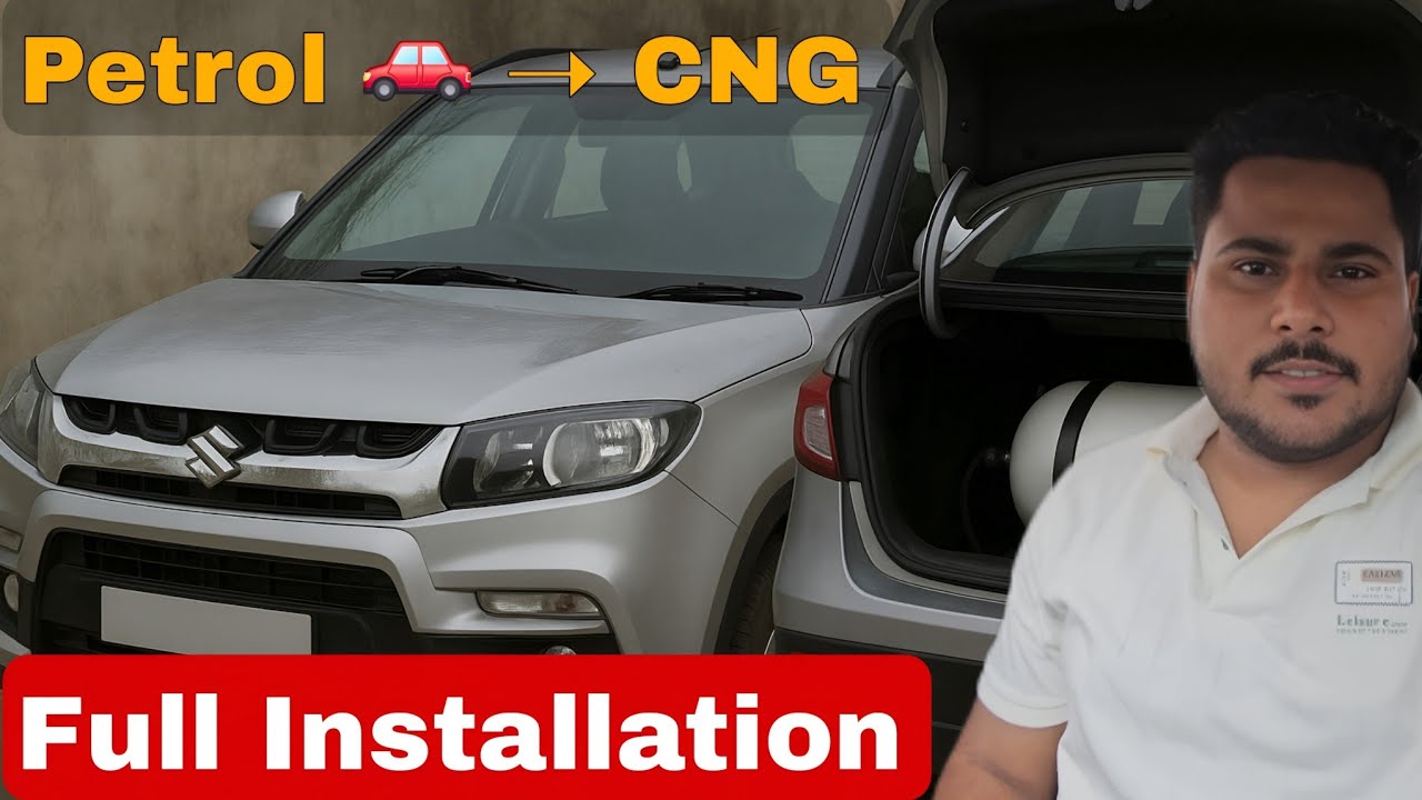 🚗 Car Me CNG Installation Process | Petrol To CNG Conversion Full Vlog ...