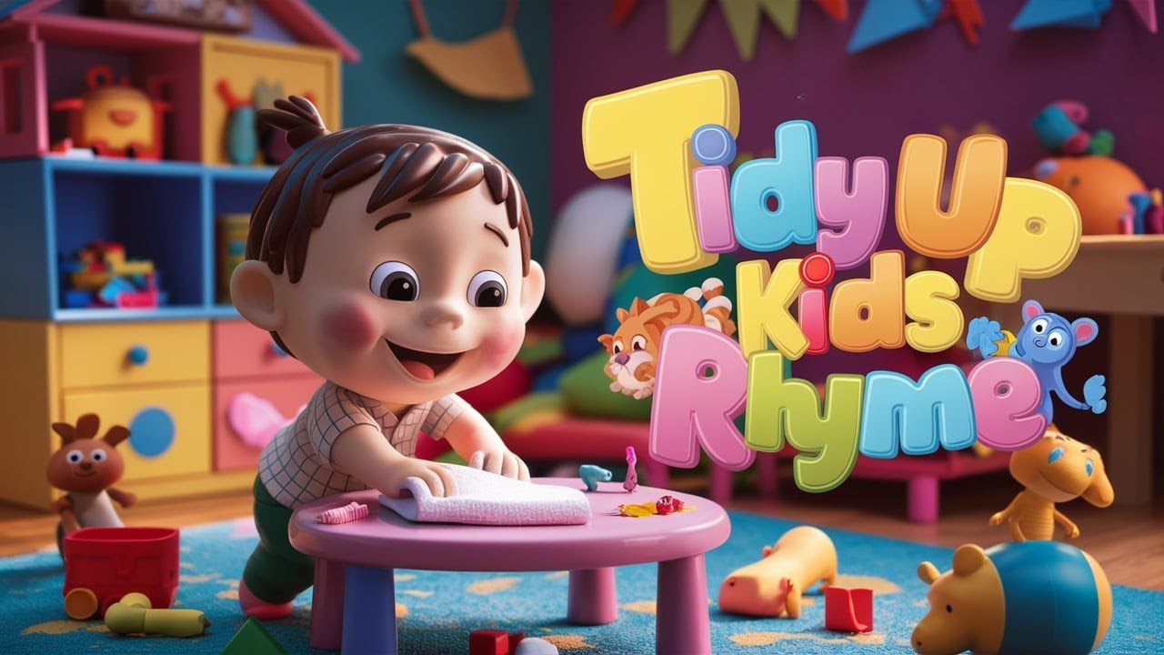 Tidy Up Song | Rhyme Roots Kids Songs & Nursery Rhymes - YouTube
