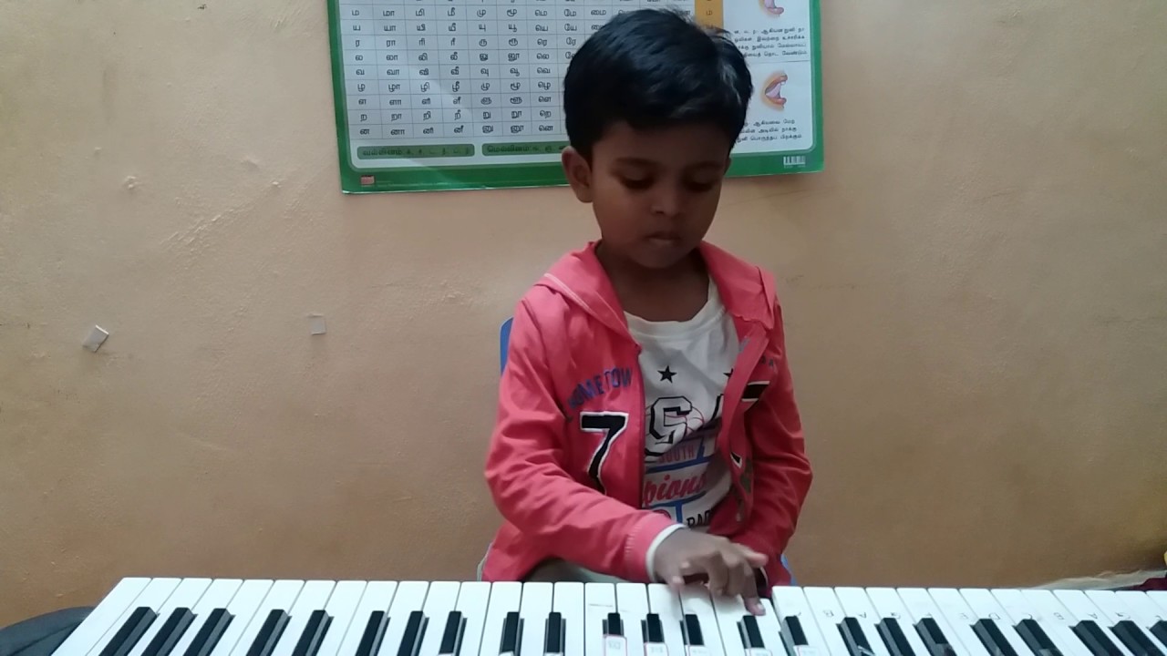 Swarajathi Carnatic keyboard beginers Rara Venu play by HEMANTH.S - YouTube
