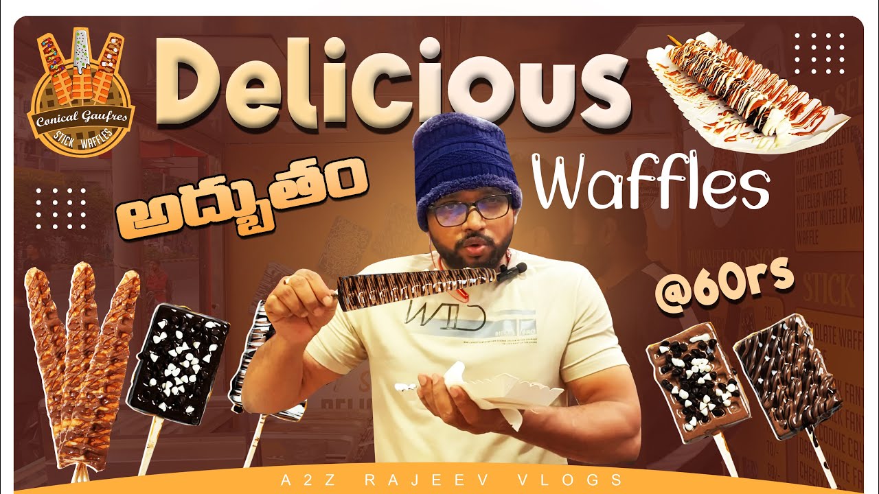 Hyderabad Famous Chocolate loaded Stick Waffles | Indian Street Food ...