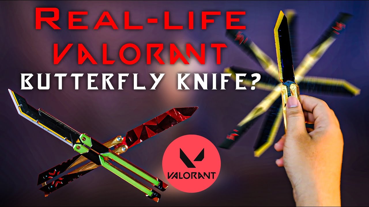 Valorant Real-life Butterfly Knifes Unboxing - YouTube