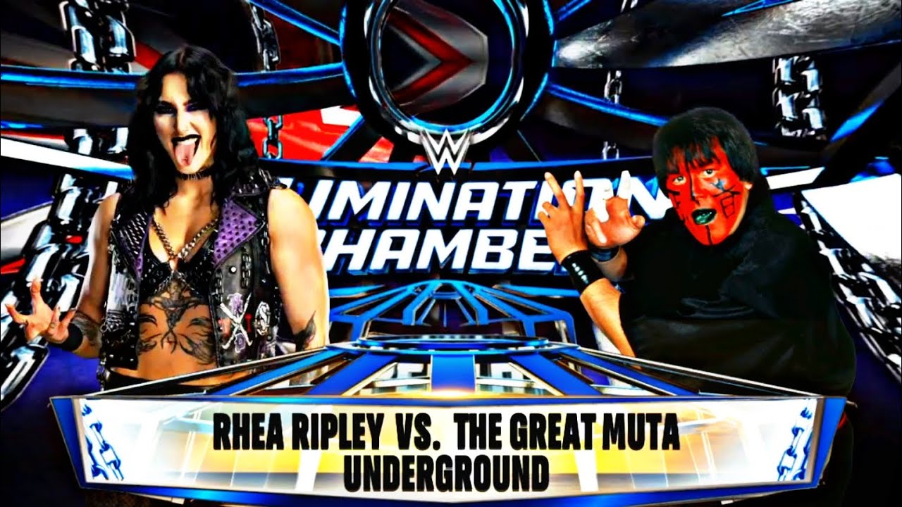 wwe 2k25 Rhea Ripley vs great muta underground rules - YouTube