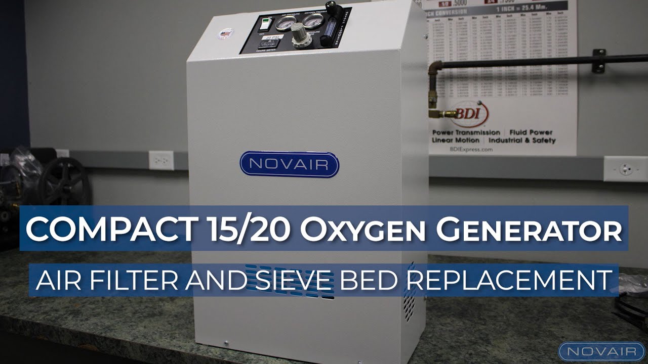 Air Filter and Sieve Bed Replacement - NOVAIR USA COMPACT 15/20 Oxygen ...
