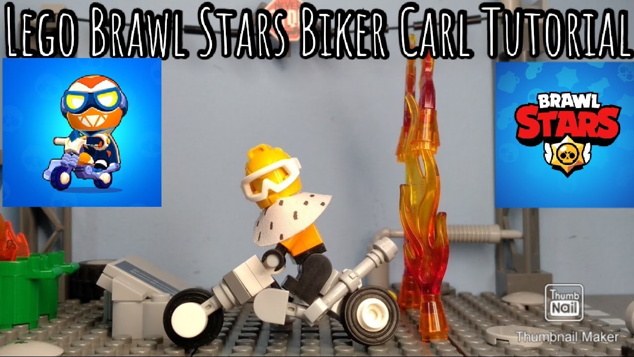Lego Brawl Stars Biker Carl Tutorial - YouTube