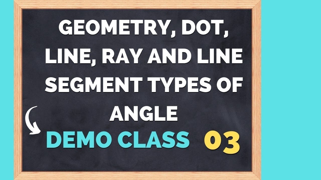 Demo Class 03 Geometry, Dot, Line, Ray and Line segment Types Of Angle ...
