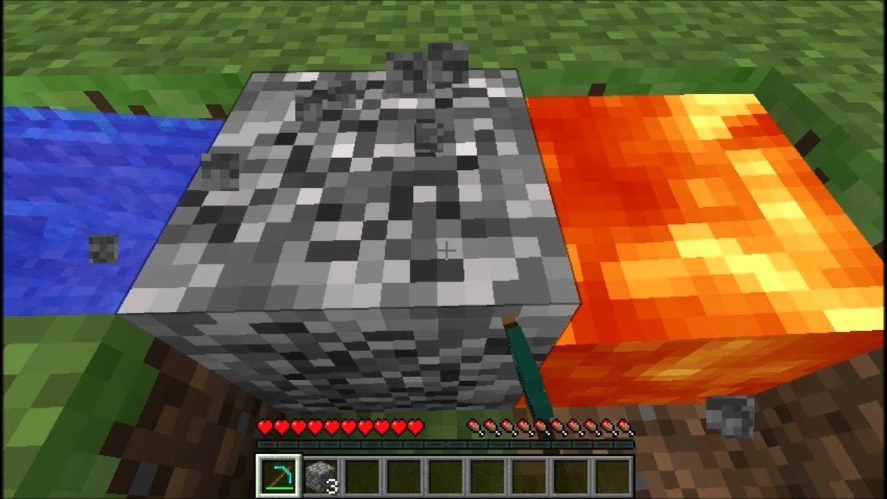 Minecraft - Double Cobblestone Generator - YouTube