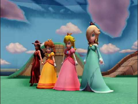 [MMDxMario] Cha cha slide -Peach, Daisy, Rosalina, Pauline- - YouTube