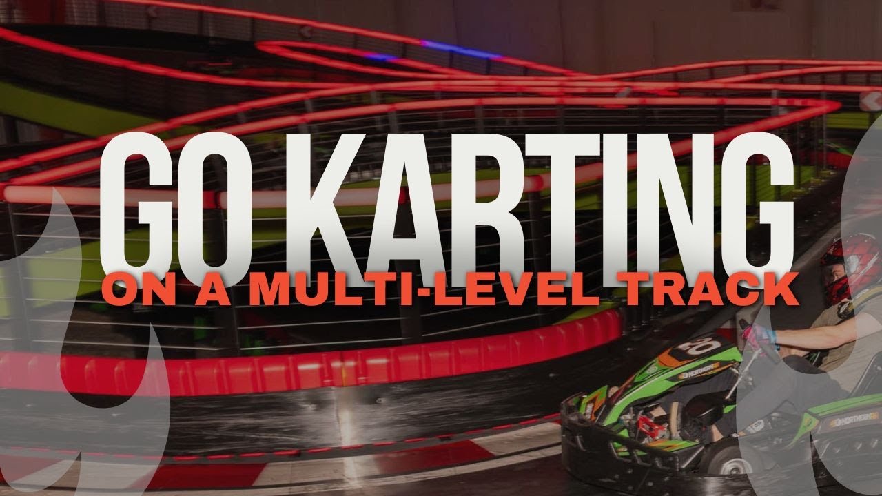 Experience the Thrill of Indoor Go Karting on a Multi-Level Track - YouTube