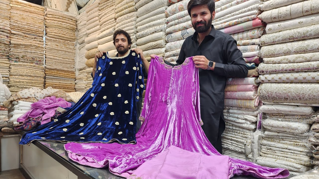 Pure French Velvet Banarsi Hand Work Dresses Original Lucknow ...