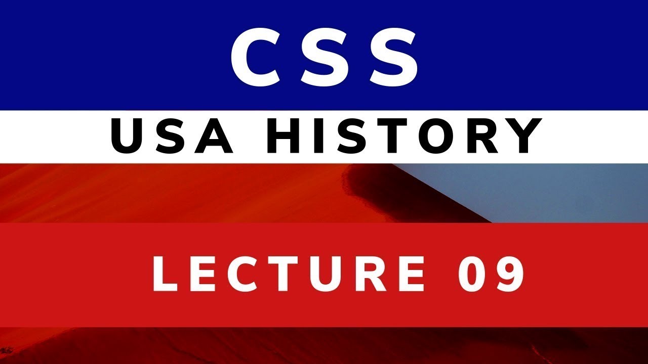 CSS USA History Syllabus and Lectures - YouTube