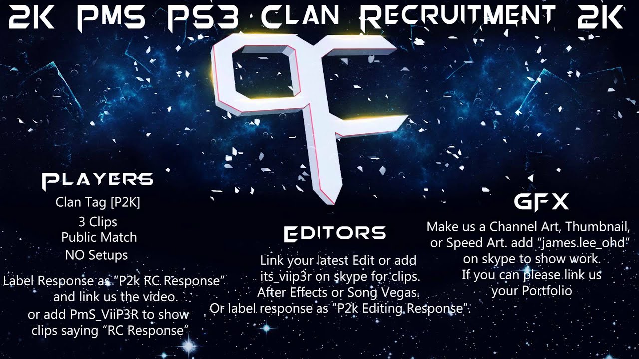 PmS Clan - 2k Subscribers Recruitment Challenge (Closed) - YouTube
