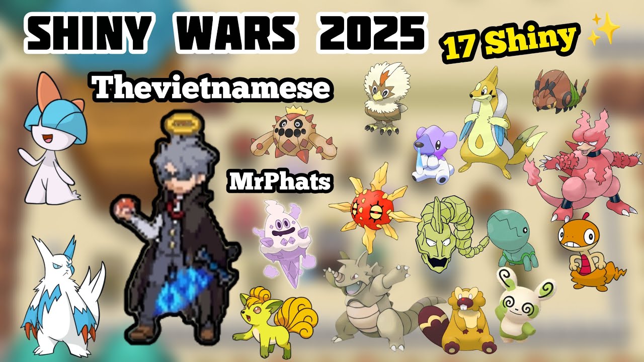 All Shiny Pokemon Catch In PokeMMO Shiny Wars 2025| Tất Cả Shiny ...