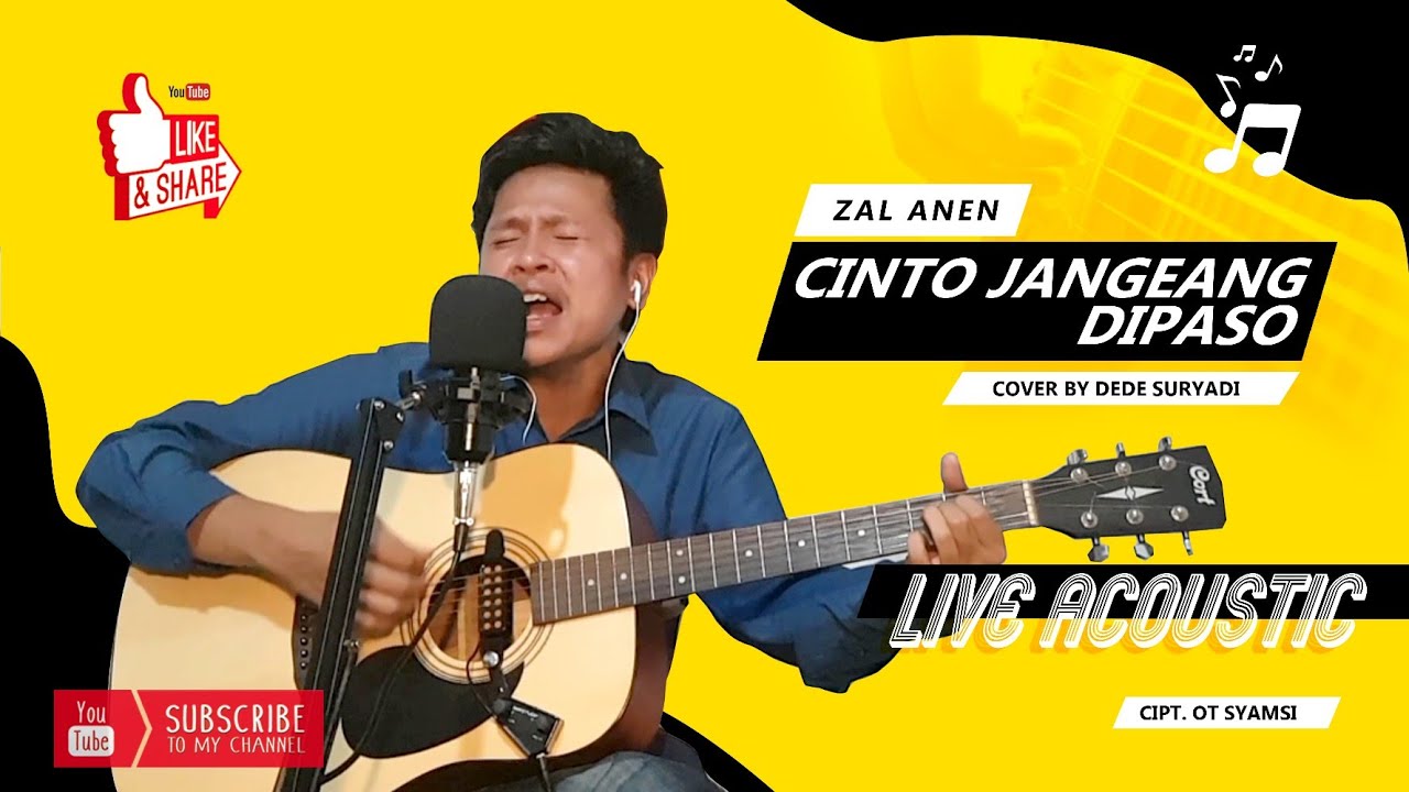 CINTO JANGEANG DIPASO | ZAL ANEN | COVER BY DEDE SURYADI - YouTube