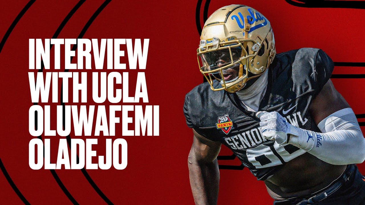 Live 49ers Prospect Interview: UCLA DE Oluwafemi Oladejo - YouTube