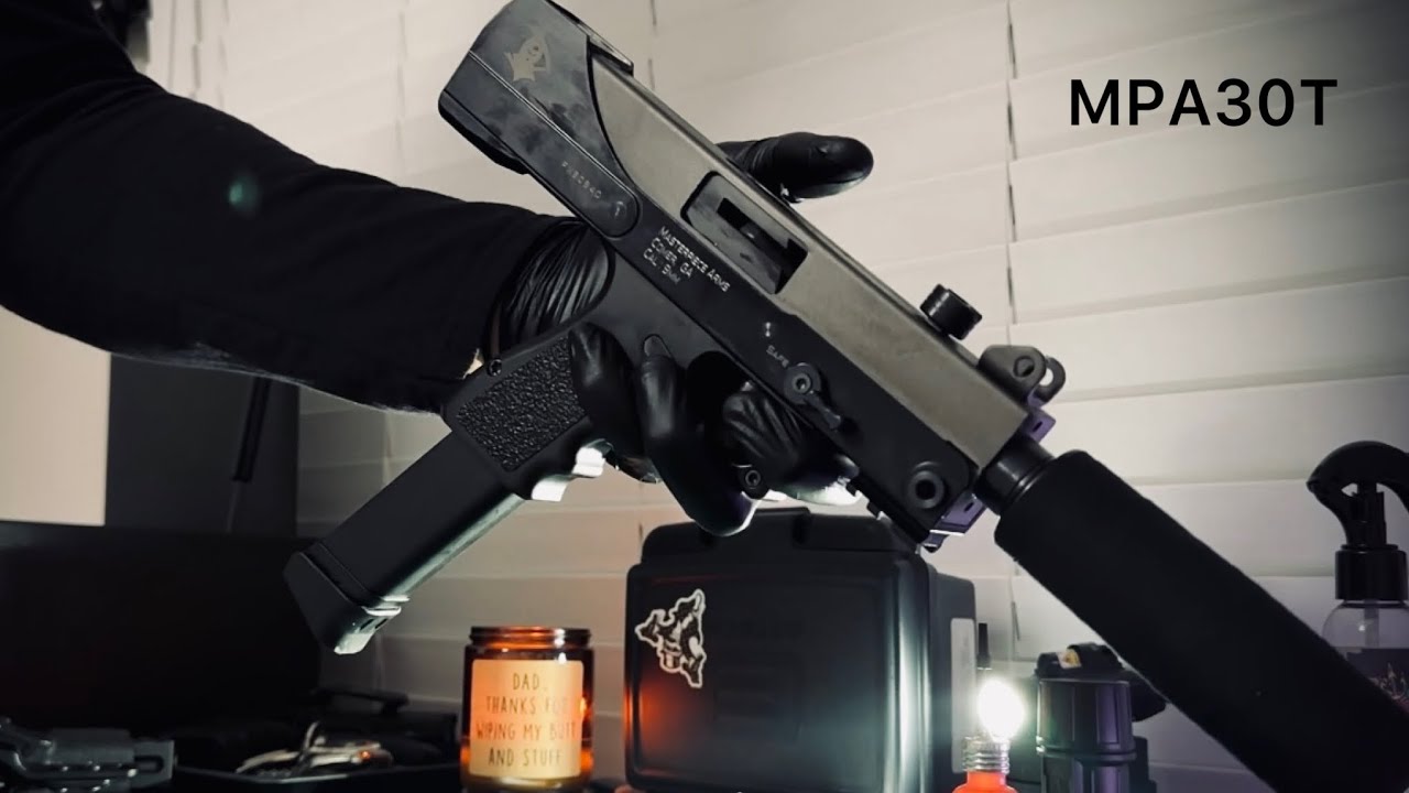 ASMR - Gun Cleaning Edition🫧 MPA30T Defender “Grim Reaper” #mac10 #9mm ...