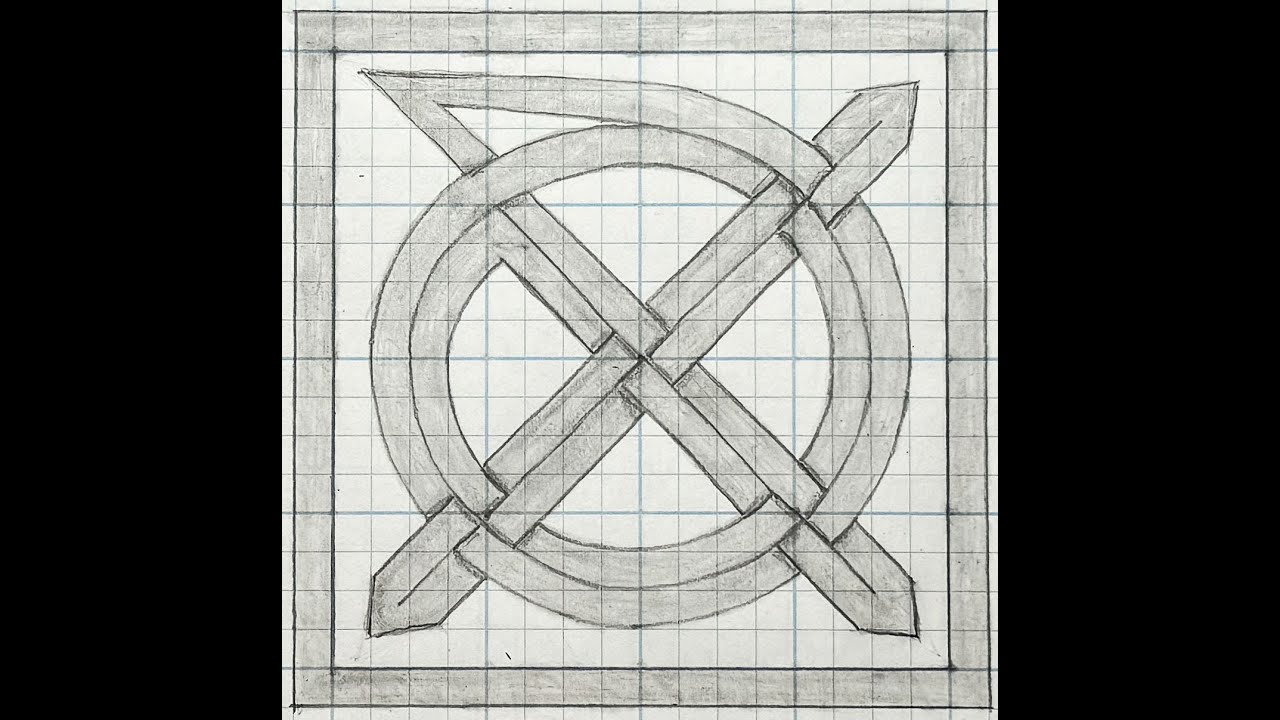 Single spiral knot drawing tutorial - YouTube