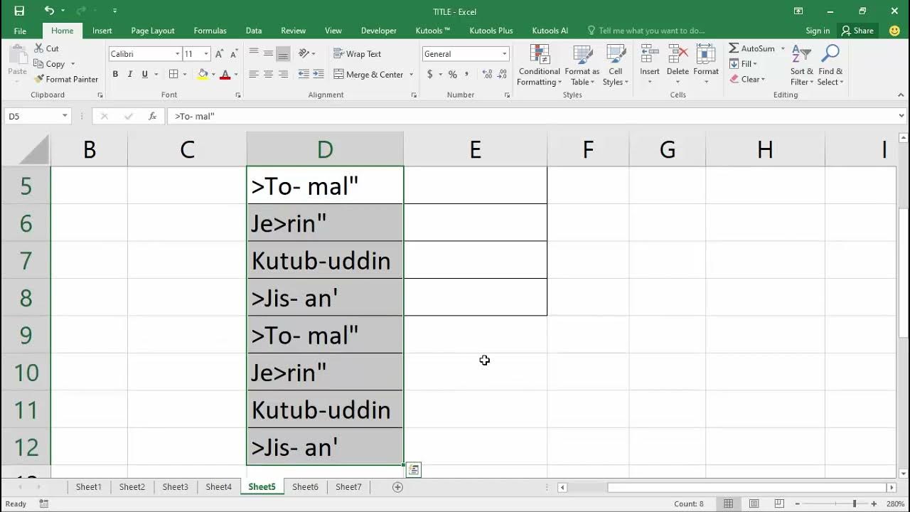 How to remove multiple special characters in Excel - YouTube