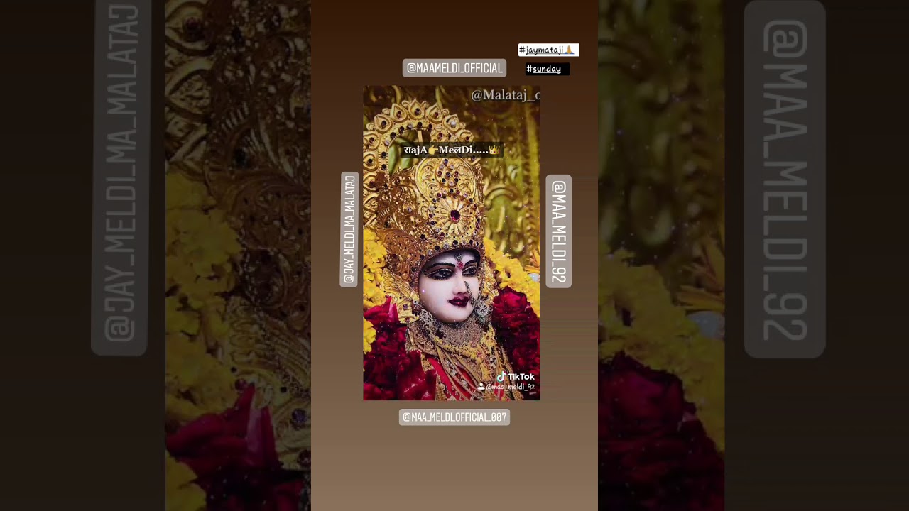 Jay_Meldi_Maa 🙏jay Mata ji 🙏 Sunday - YouTube