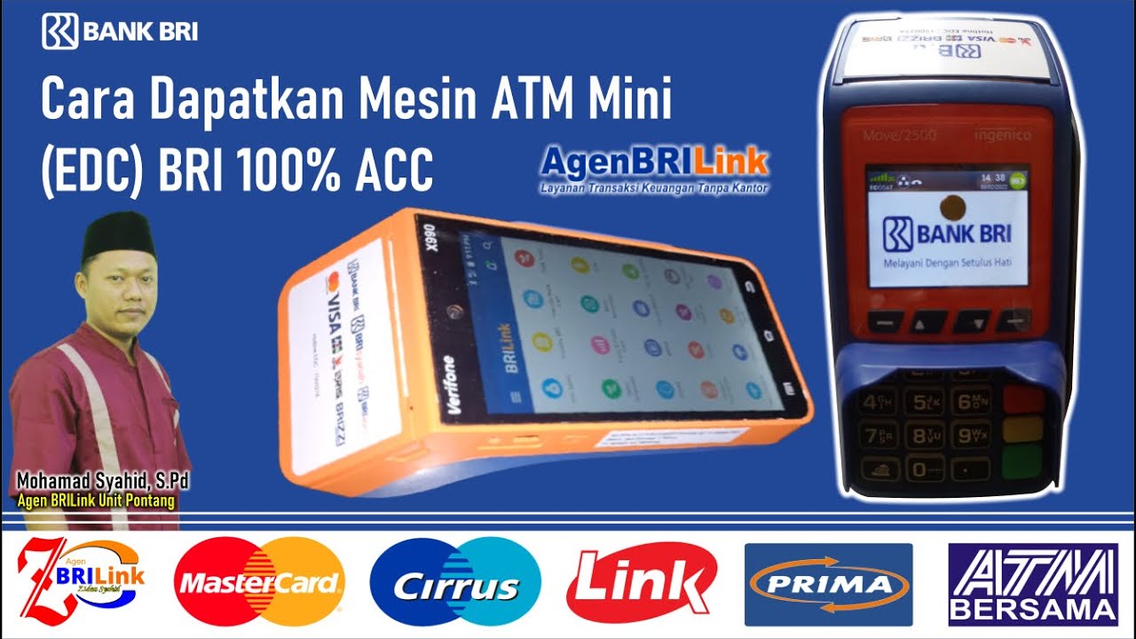 Cara Dapatkan Mesin ATM Mini (EDC) BRI 100% ACC - YouTube