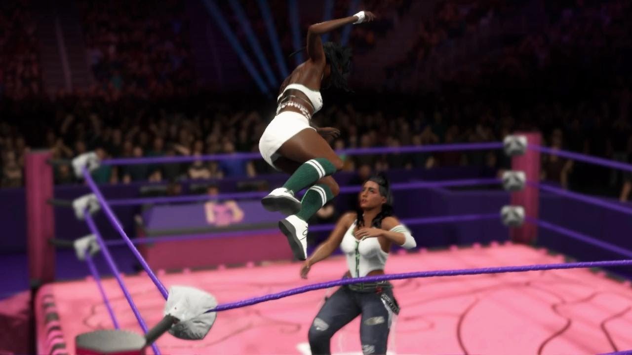 Ladies Night PLE 1 Amber Ward & Megan Mack of Team Spirit take on Amaia ...