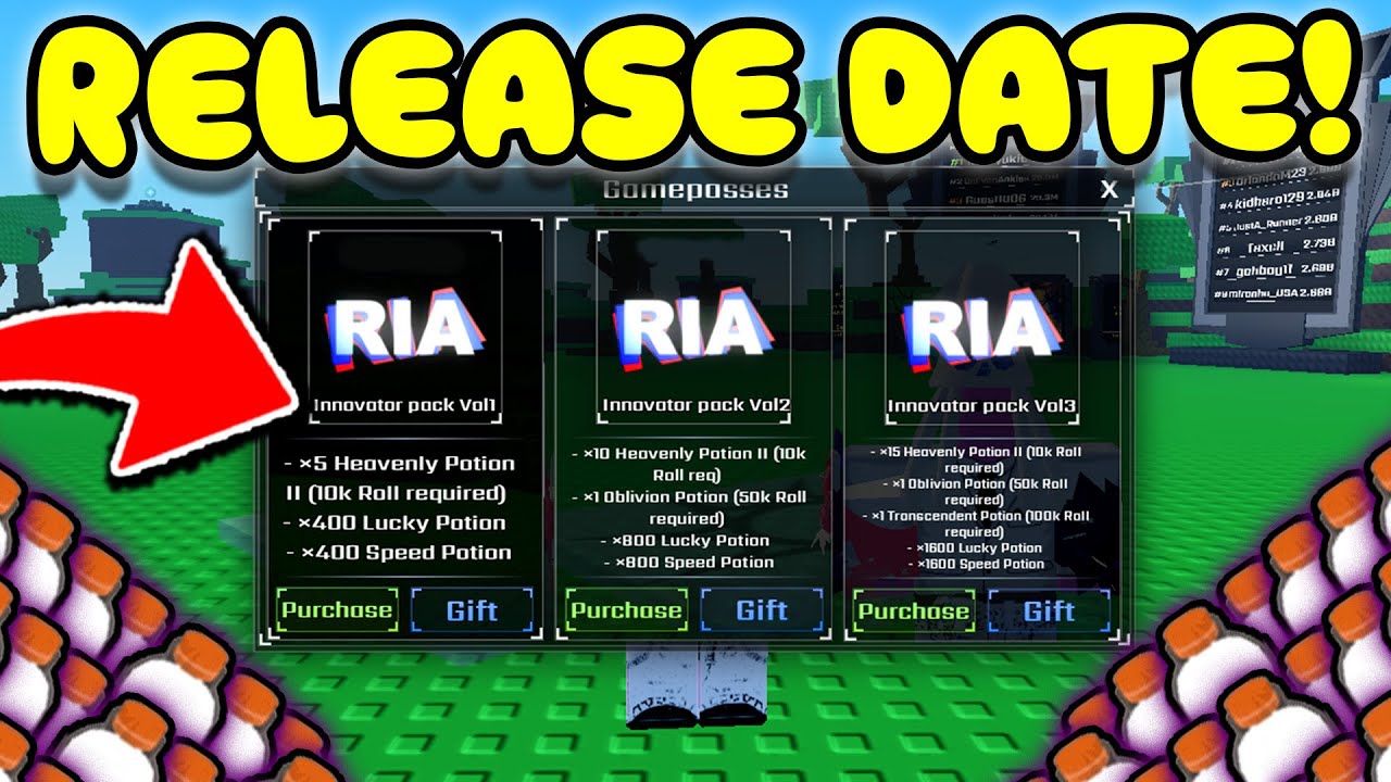 NEW RIA PACKAGE RELEASE DATE In EON 1 Of ROBLOX SOL'S RNG! (50 Free HP2 ...