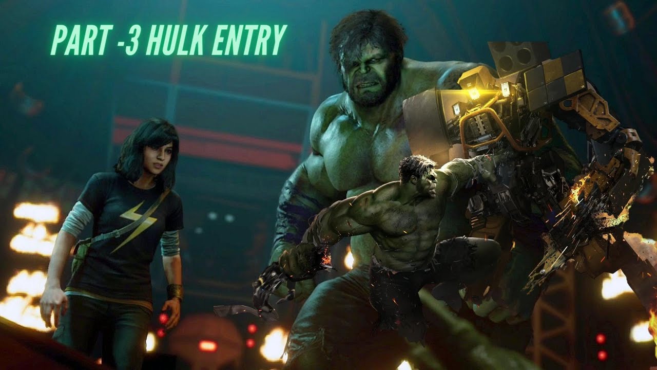 4K Avengers Gameplay Part-3 "Massive Aggressive HULK Entry" MS.MARVEL ...