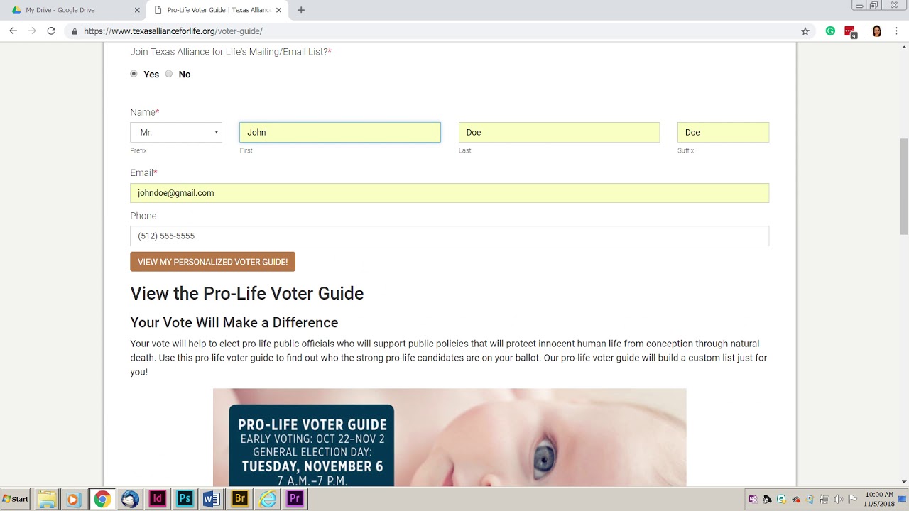 Texas Pro-Life Voter Guide | Elections 2018 - YouTube