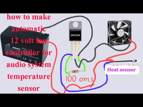 how to make automatic fan controller for audio system over heating ...