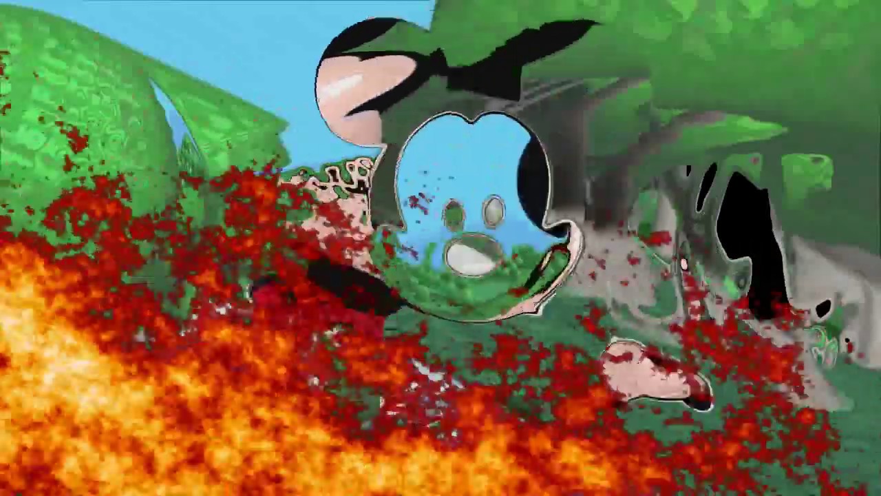 Mickey Mouse Clubhouse Very Very Distorted And Mickey Is Also Burning ...