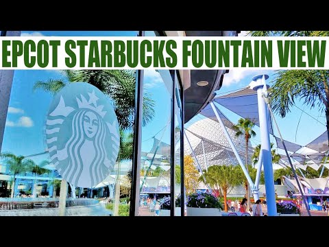 EPCOT Starbucks Fountain View - Walt Disney World - YouTube