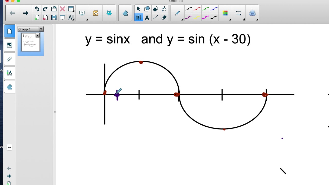 Graph Y Sin x 30 Required Steps Trig Class YouTube