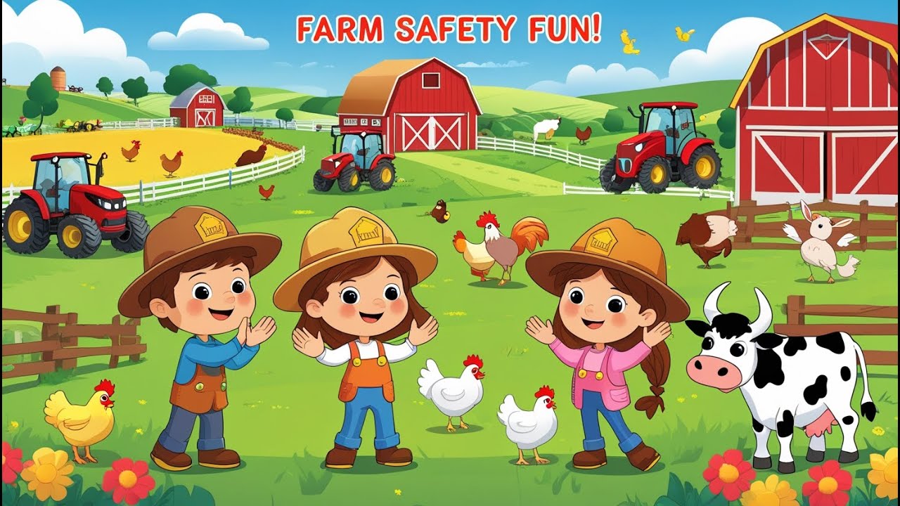 🎵 Farm Safety Fun! 🚜 Educational Song for Kids | Learn Farm Safety ...