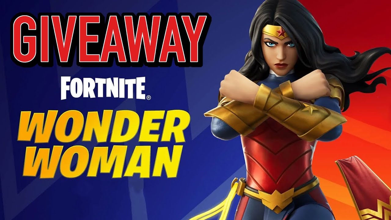 NEW WONDER WOMAN FORTNITE SKIN GIVEAWAY LIVESTREAM - CUSTOMS & CREATIVE ...